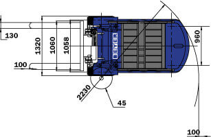 Elektro-Frontstapler FS 30 IE-600 - 3 t Tragkraft, großer Freihub ...
